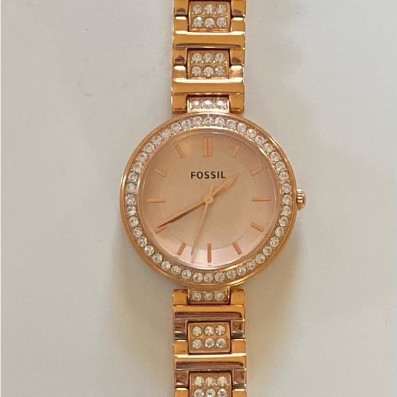Fossil | Accessories | Fossil Karli Rose Gold Tone Stainless Steel ...
